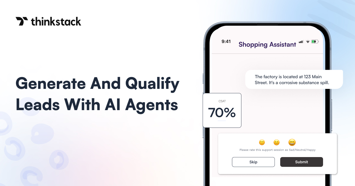 Thinkstack AI Lead Generation Chatbot to Increase Sales