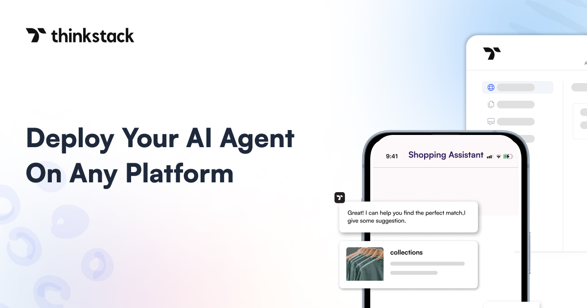 Easily embed AI agents with Thinkstack