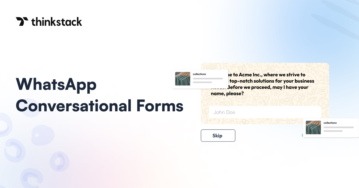 Thinkstack AI Chatbot for WhatsApp