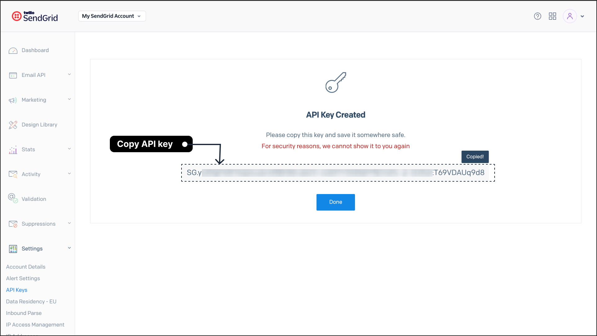 SMTP Integration via SendGrid | Thinkstack Help