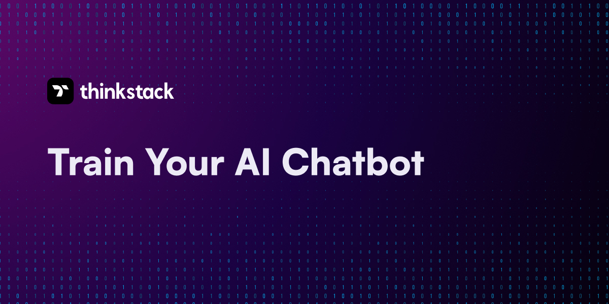 Train Your AI Chatbot with URLs | Thinkstack Help